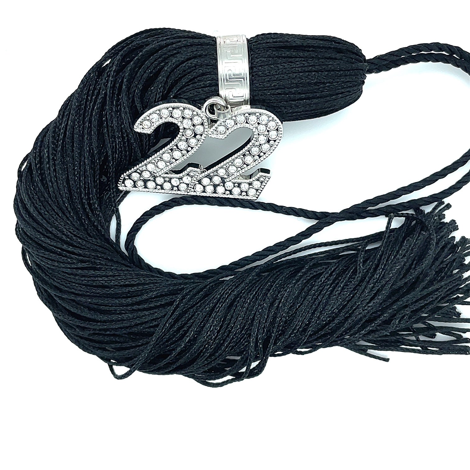 Jumbo Silver Bling Tassel Black Old Gold And Teal Socal Recognition Graduate