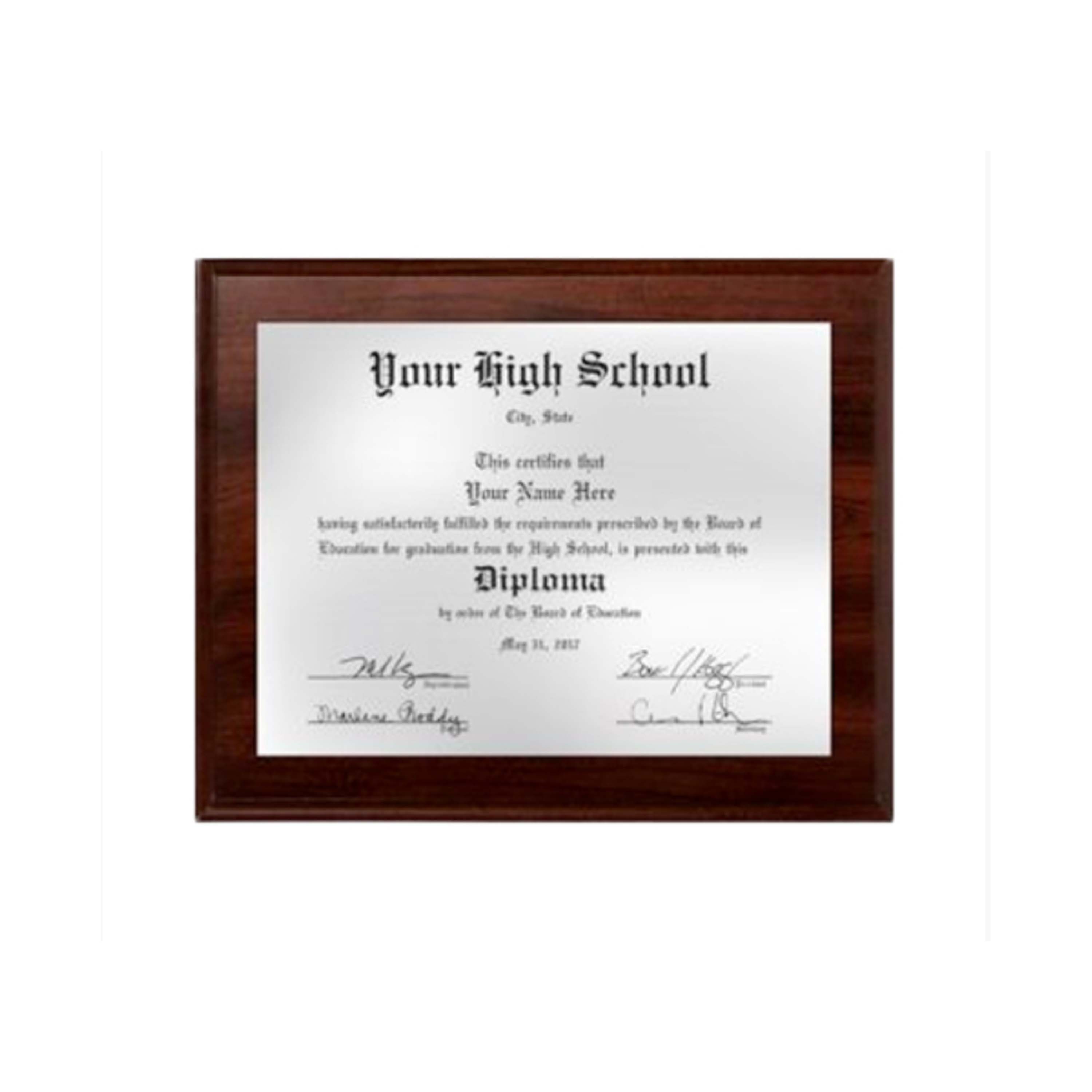 Custom Laser Diploma – SoCal Recognition Graduate