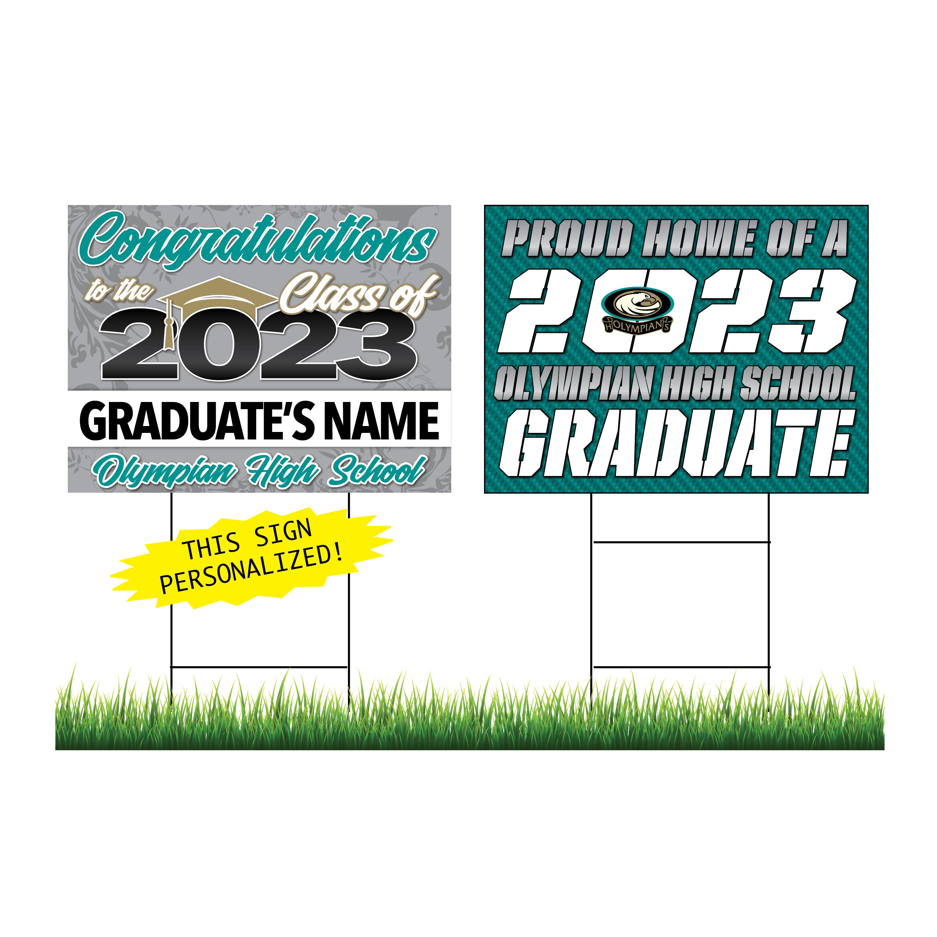 Olympian Personalized Yard Sign Combo – SoCal Recognition Graduate